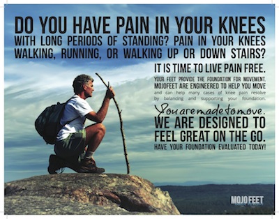 Knee Pain Poster V2 - MojoFeet